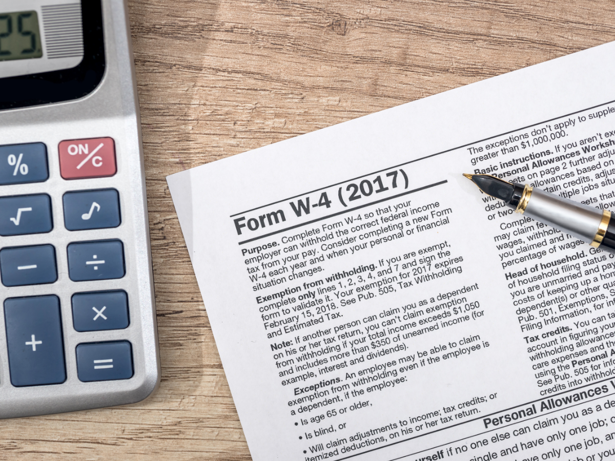 What is a W4 Tax Form? | Marcus, Fairall, Bristol + Co., PLLC